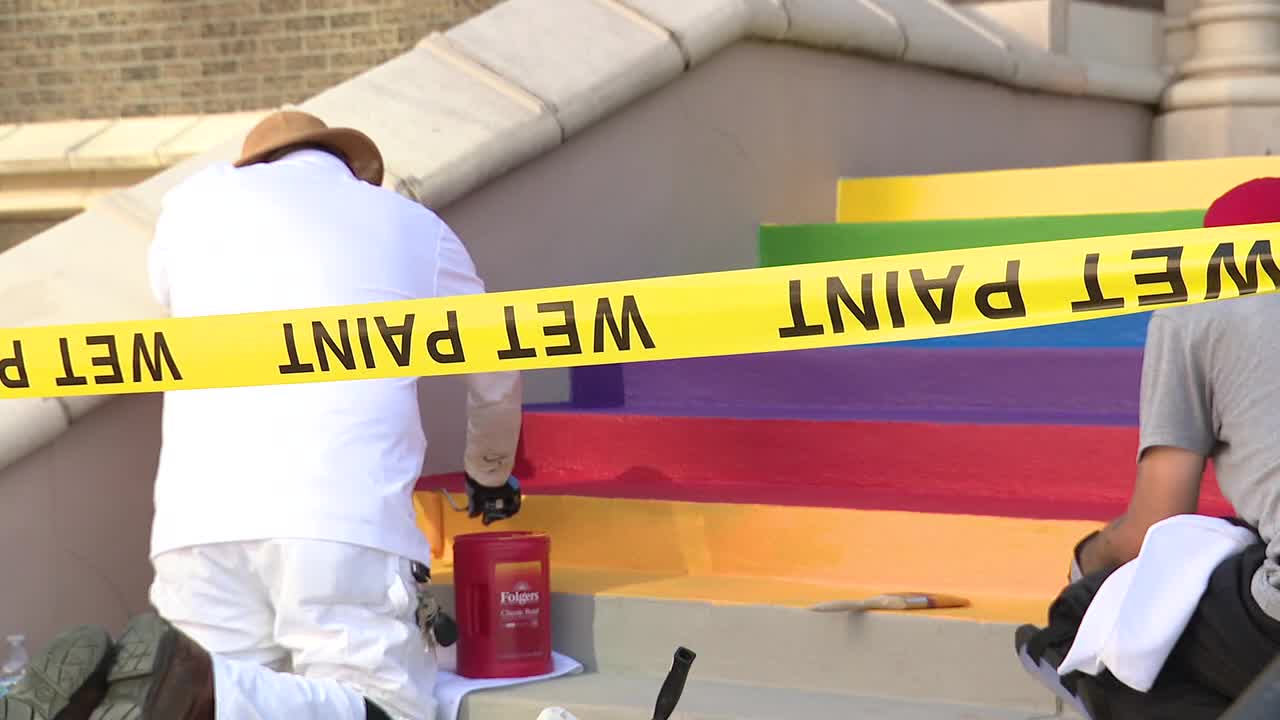 Oak Lawn church’s rainbow steps OKed despite city code concerns