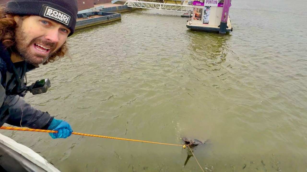 Magnet fishing surprises: Beyond the sword!