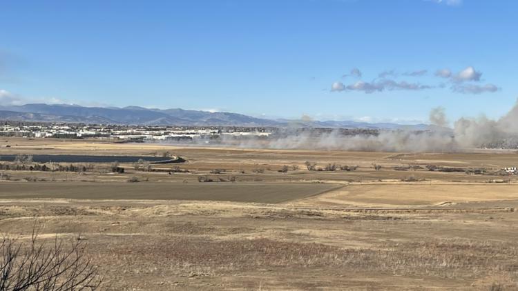Fire burns about 35 acres in southeastern Boulder County