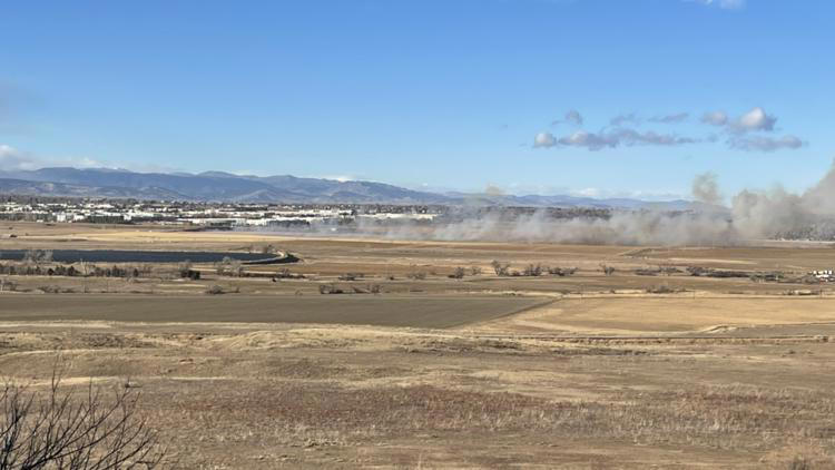 Fire burns about 35 acres in southeastern Boulder County
