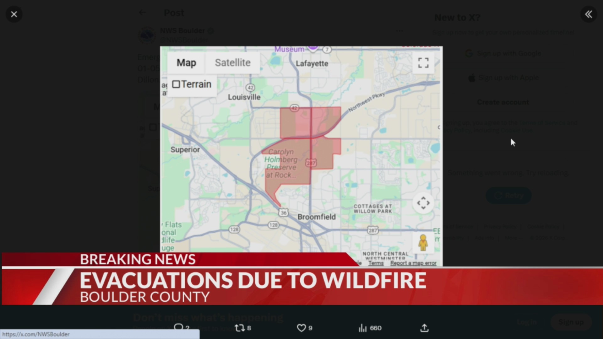 Wildfire prompts evacuations in Boulder County