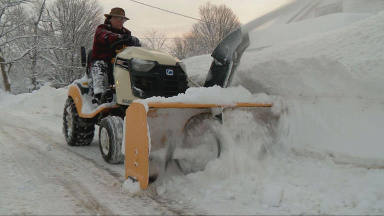 Sandy Creek residents dig out of around 5 feet of snow
