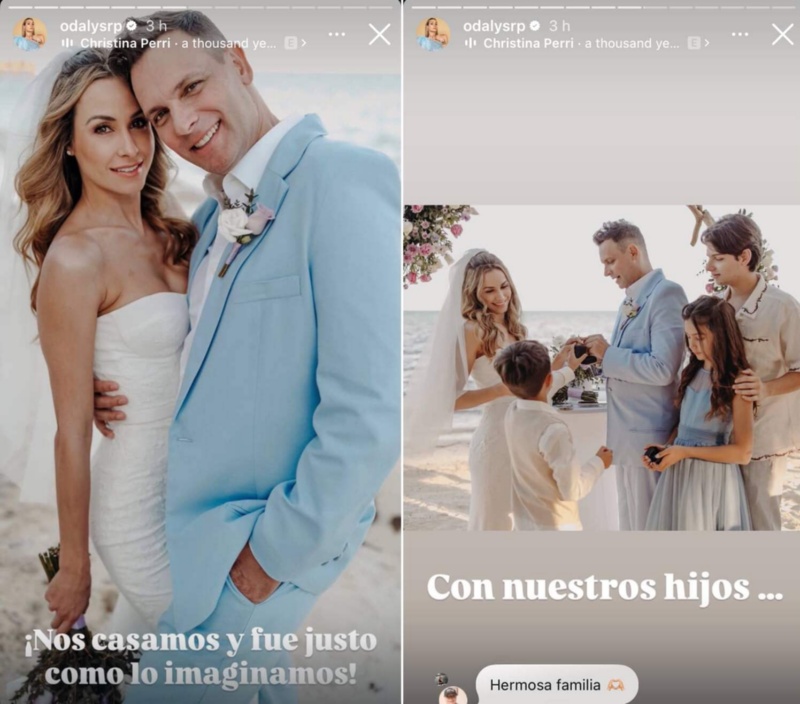 Odalys Ramírez y Patricio Borghetti celebran boda secreta en Cancún ...