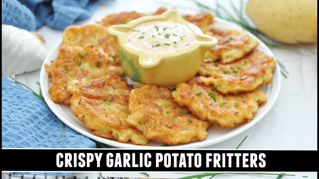 Better than hash browns: Crispy garlic potato fritters recipe