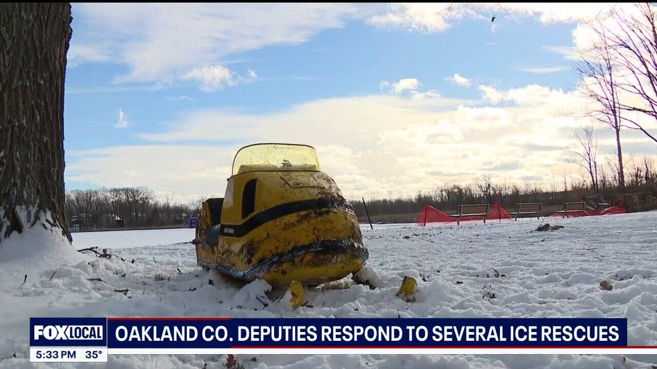 Flurry of ice rescues keep Oakland County first responders busy