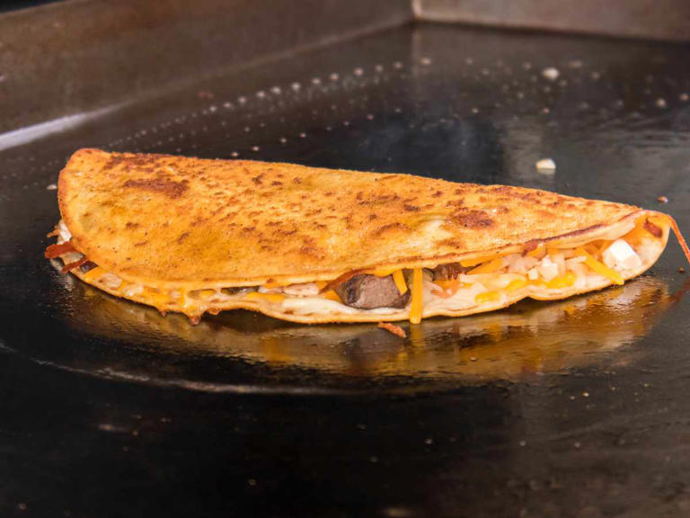 Blackstone steak quesadillas