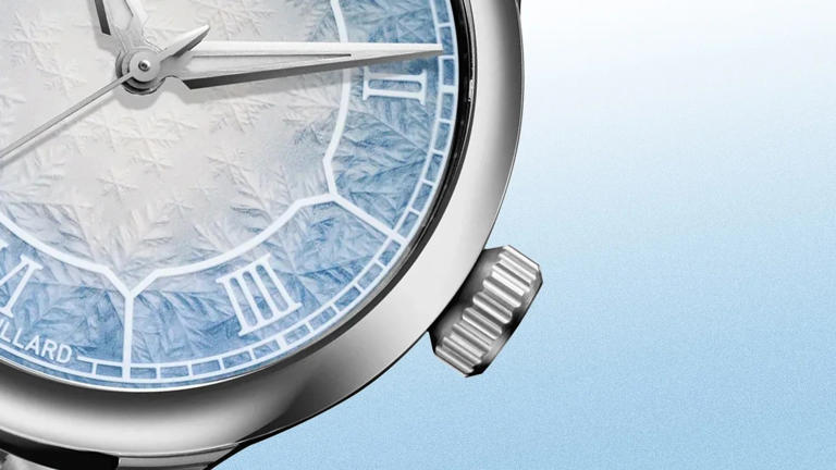 This wintry watch’s iced-over dial gives Grand Seiko a run for its money