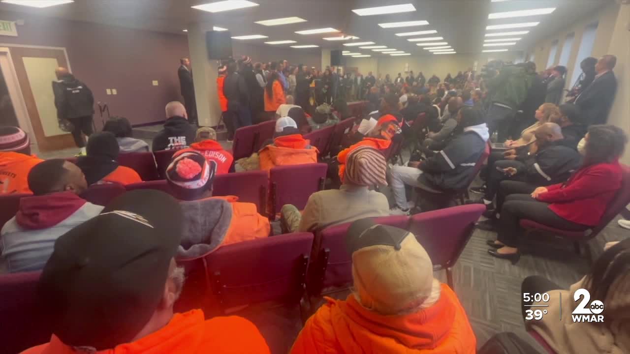 Baltimore celebrates drop in violence