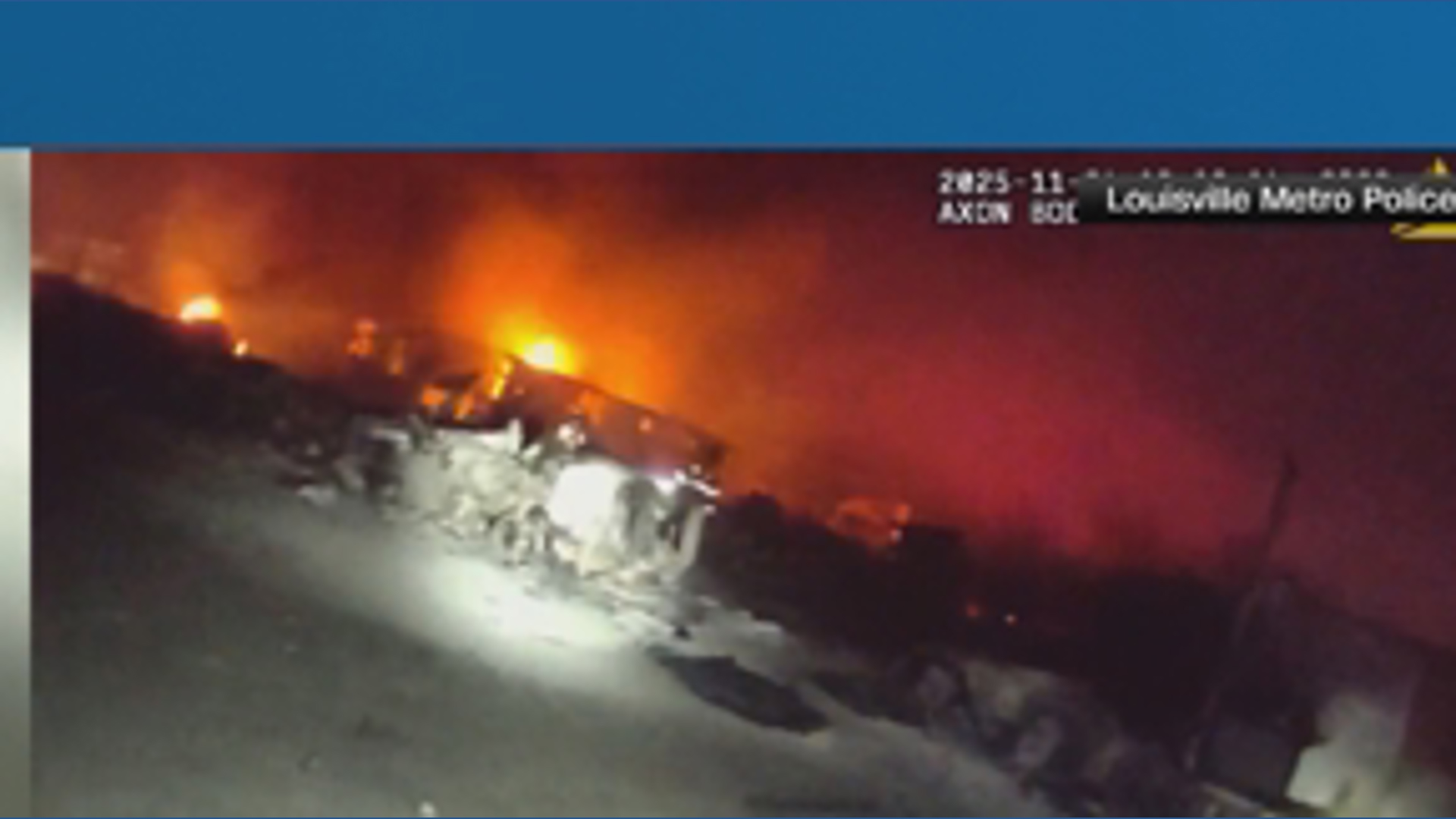 Body camera video from police responding to UPS plane crash