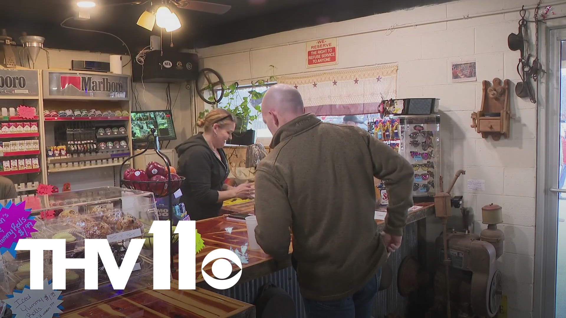 Historic Hogeye Mall gas station reopens in West Fork, Arkansas