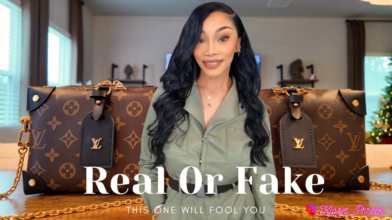 Real vs fake LV Petite Malle Souple: How to spot the difference