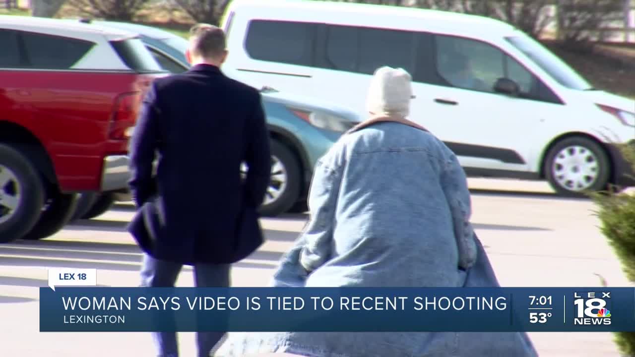 Woman says video is tied to recent shooting