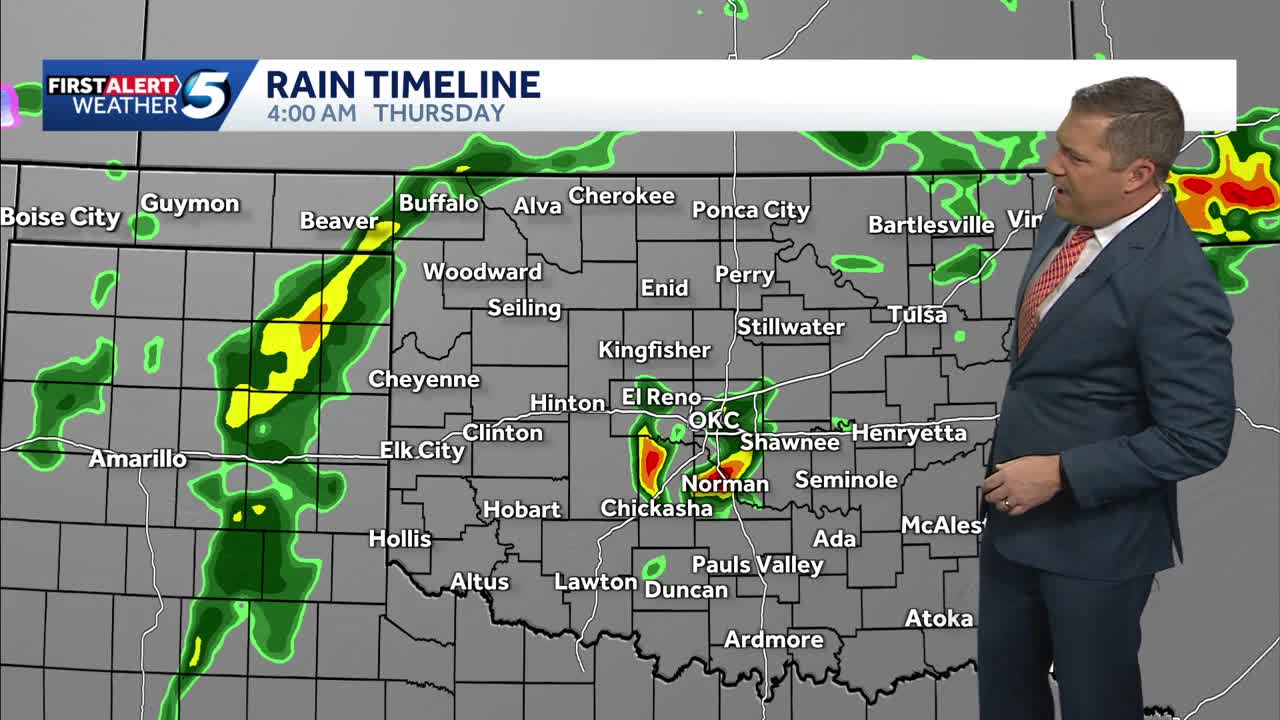 Wednesday night storm timeline