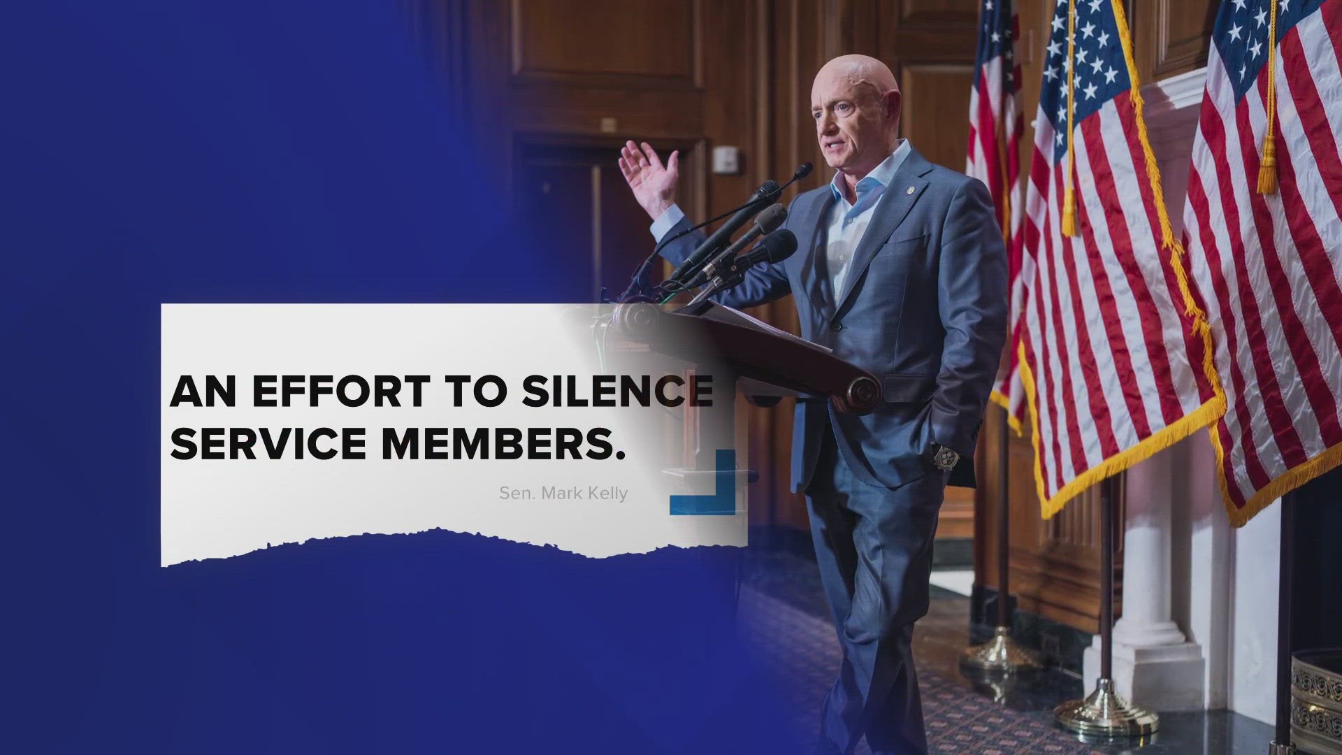 Sen. Mark Kelly censured over video