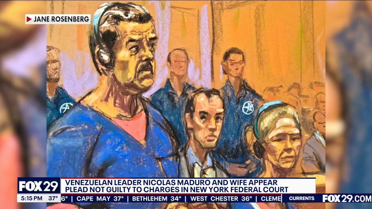 Venezuelan leader Maduro pleads not guilty to federal drug trafficking ...