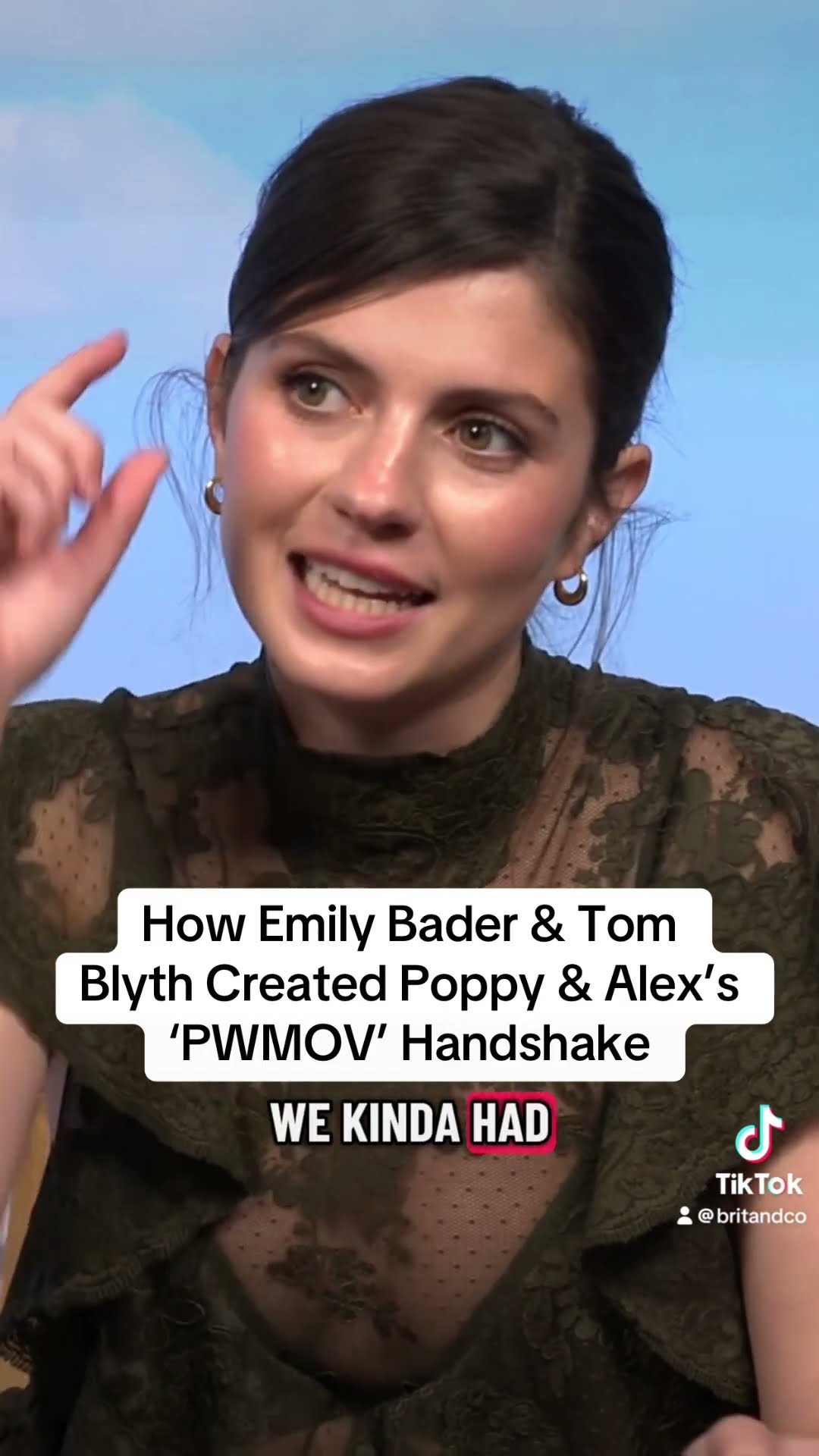 How Emily Bader & Tom Blyth created Poppy & Alex's 'PWMOV' handshake