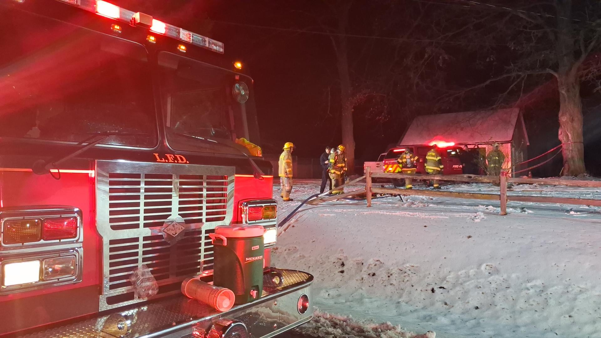 Fire causes road closure in Delhi Twp. Monday night