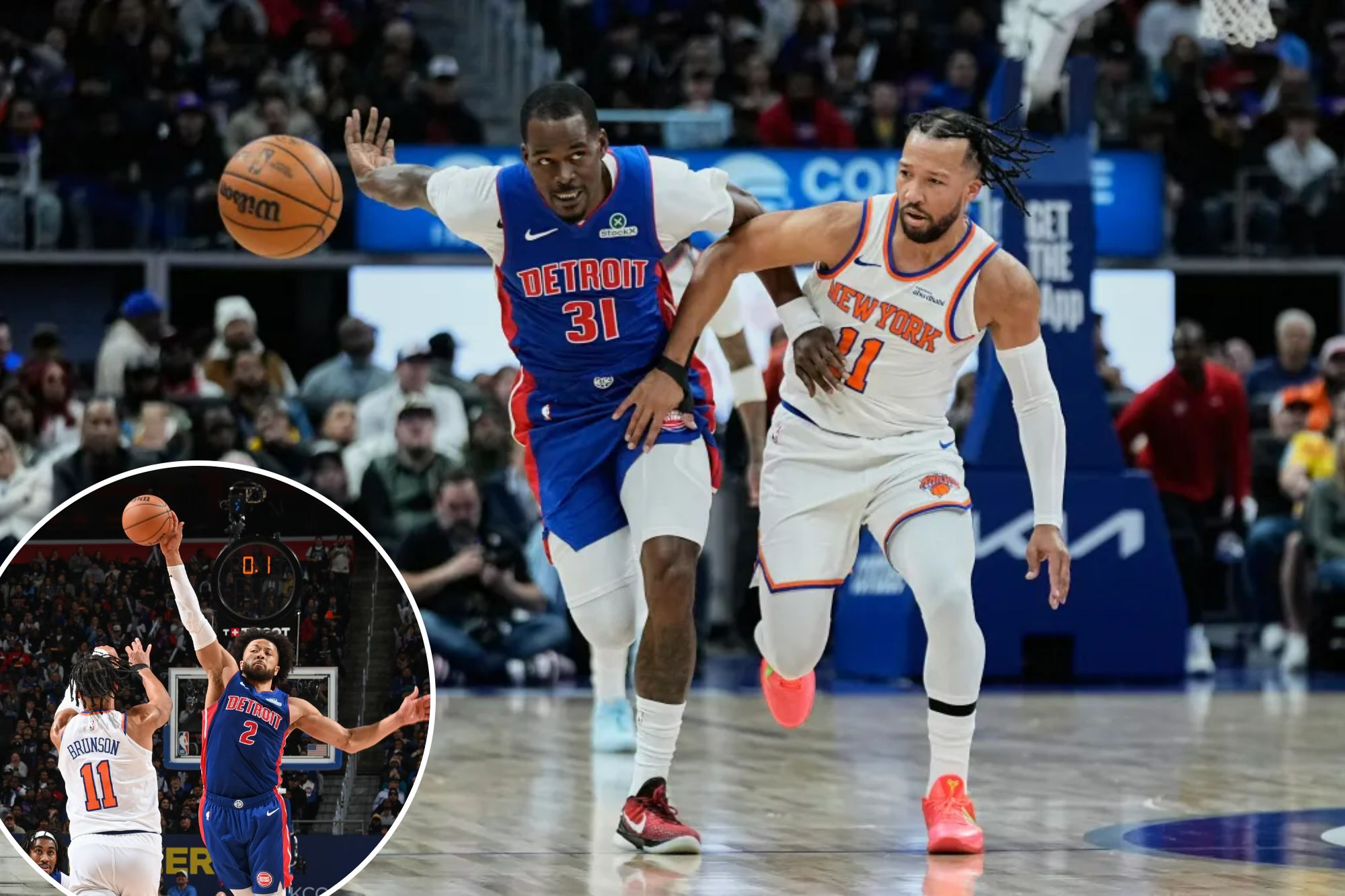 Skidding Knicks chewed up in mettle-testing loss to Pistons after James ...