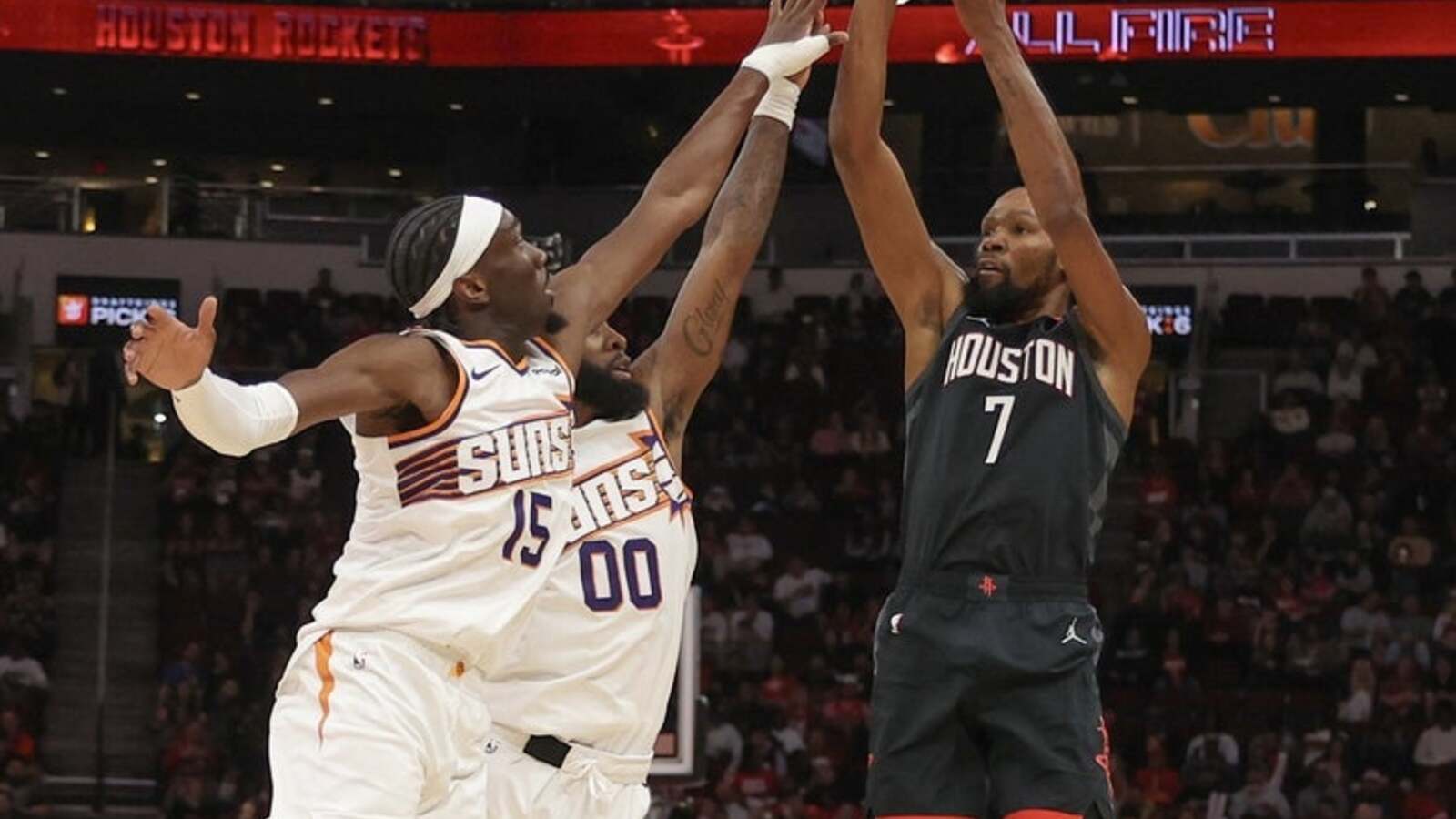Kevin Durant's late 3 helps Rockets outlast Suns