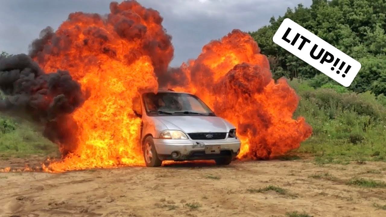 Soccer van fire incident
