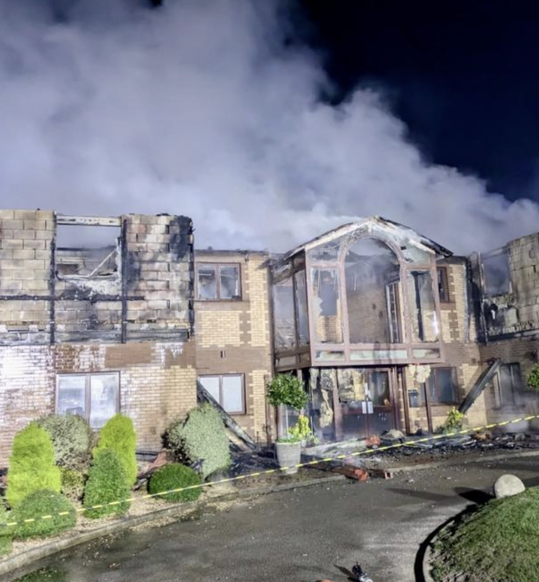 Huge fire at historic UK clubhouse requires 60 firefighters, public ...