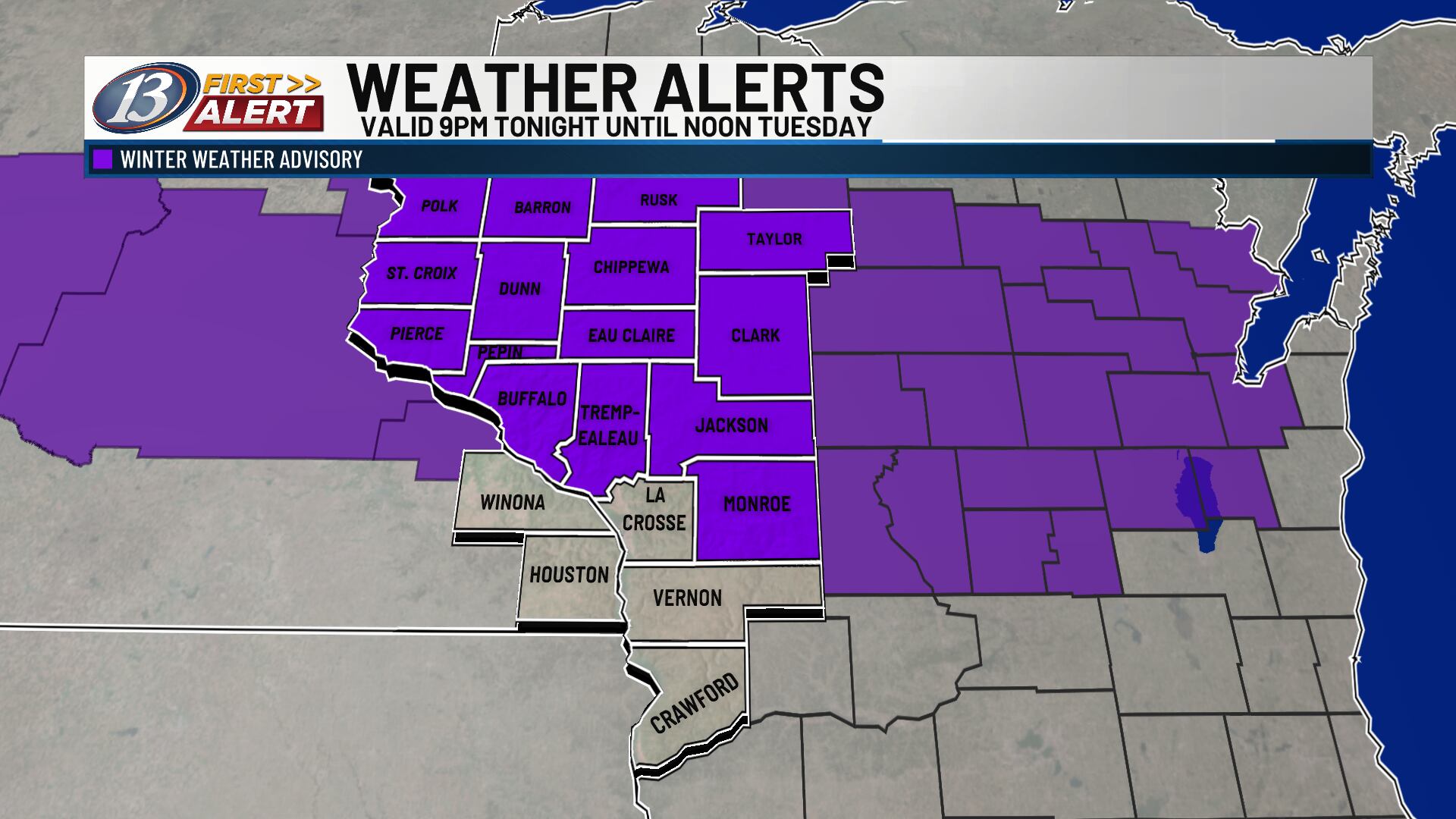13 First Alert: Freezing rain may bring an icy glaze into Tuesday morning