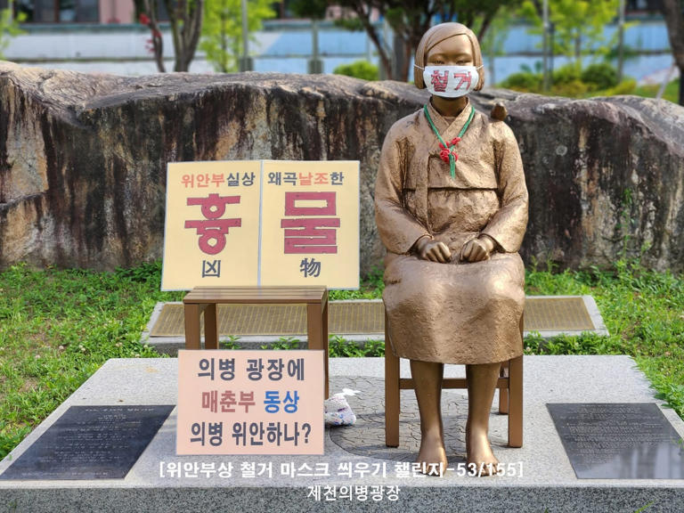 Police investigate far-right group leader for comfort women statue protests
