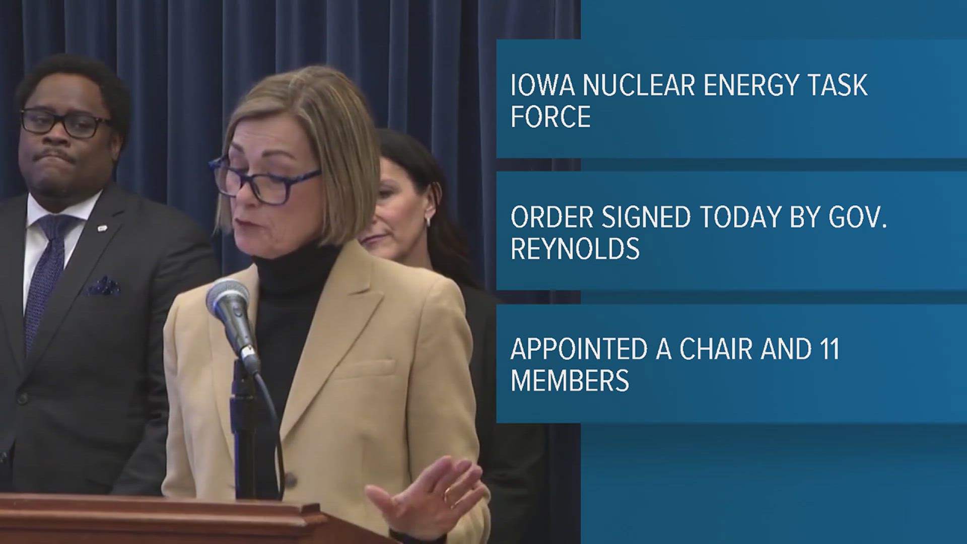 Iowa Gov. Kim Reynolds signs executive order creating nuclear energy ...