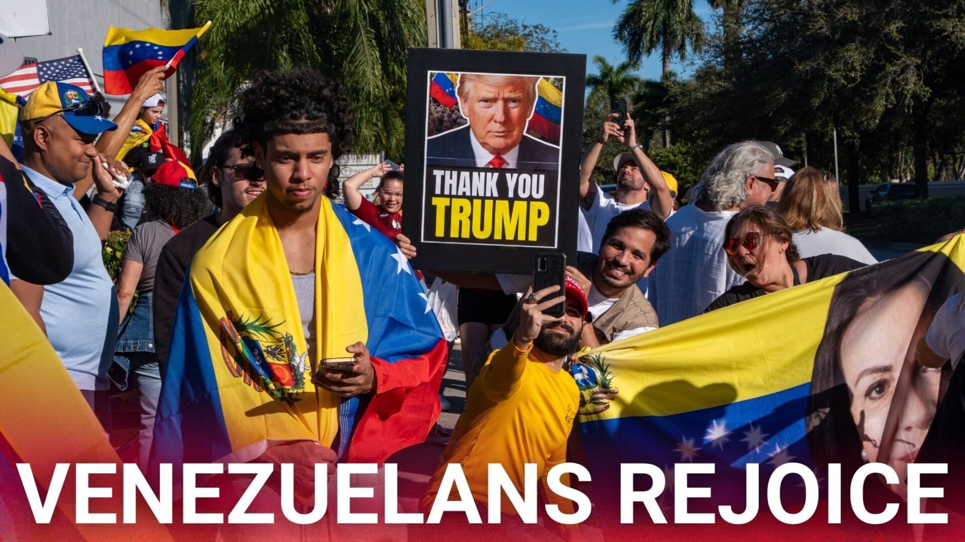 Venezuelans celebrate across the United States following Maduro’s ouster