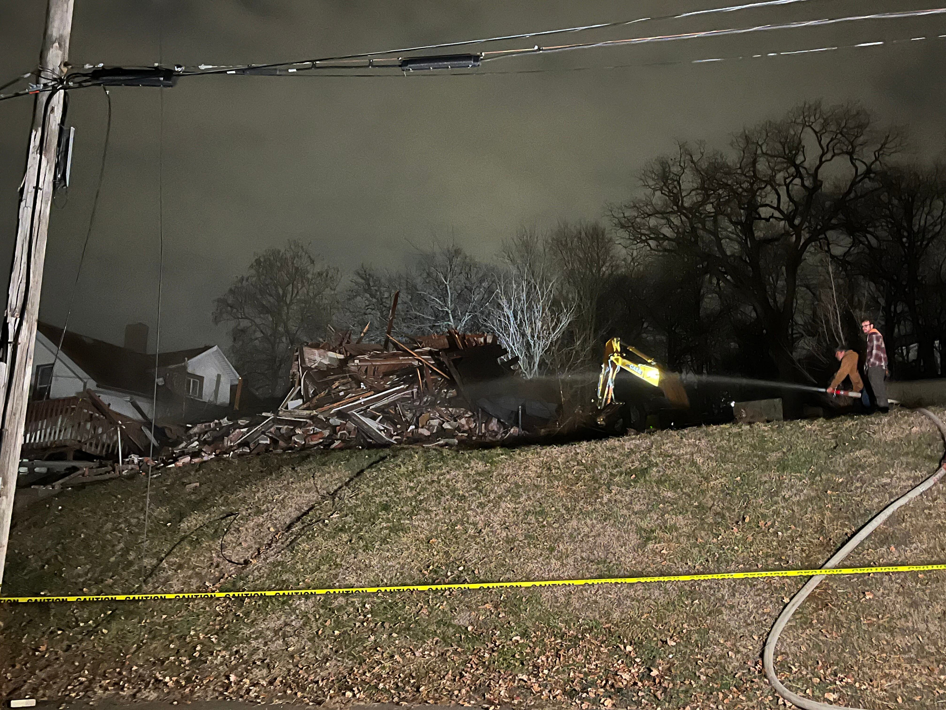 Vacant home demolished after partial collapse