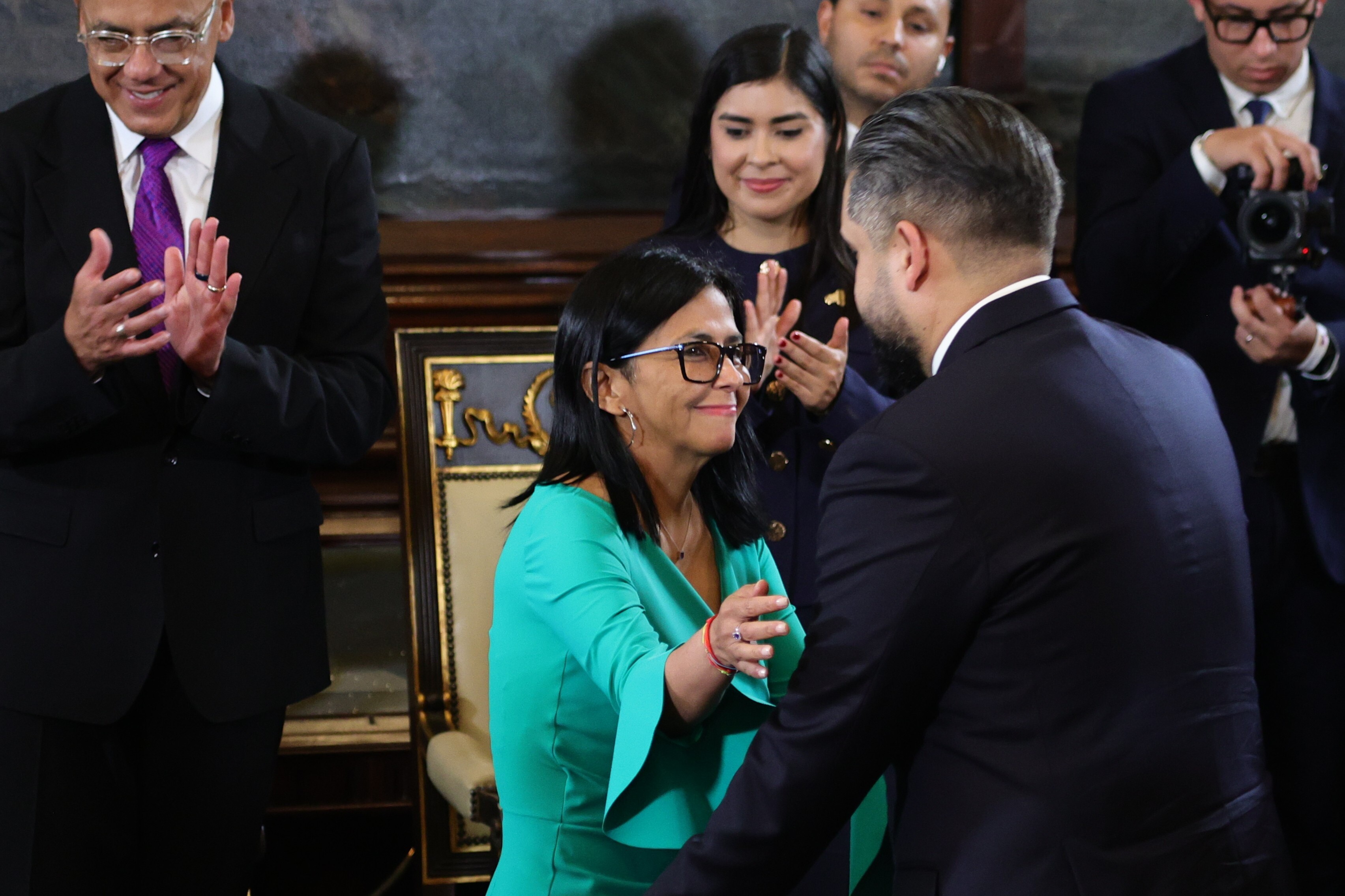 Delcy Rodríguez sworn in as Venezuelan interim president, calls Maduro ...