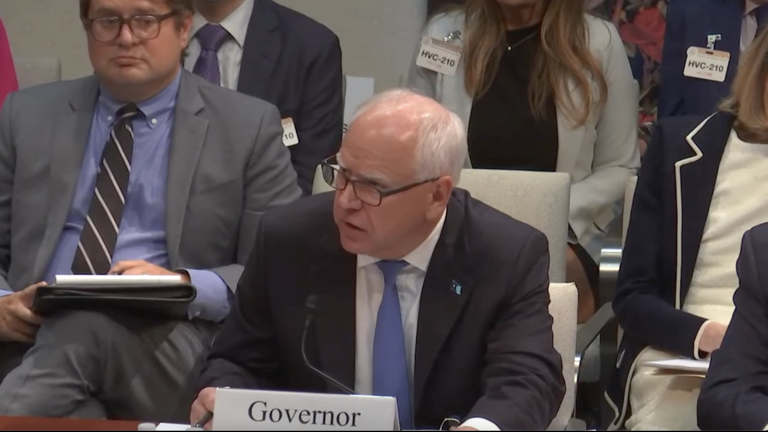 'They were peaceful': Gov. Tim Walz defends the First Amendment from ...