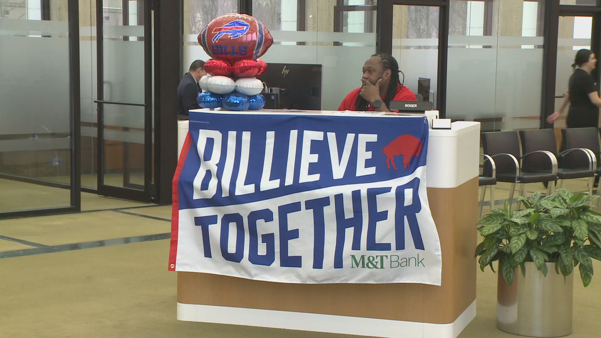 M&T Bank unveils 'Billieve Together' playoff flags