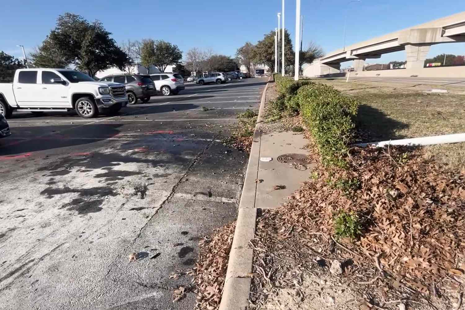 Driver hit concrete pole in car dealership parking lot and was ...