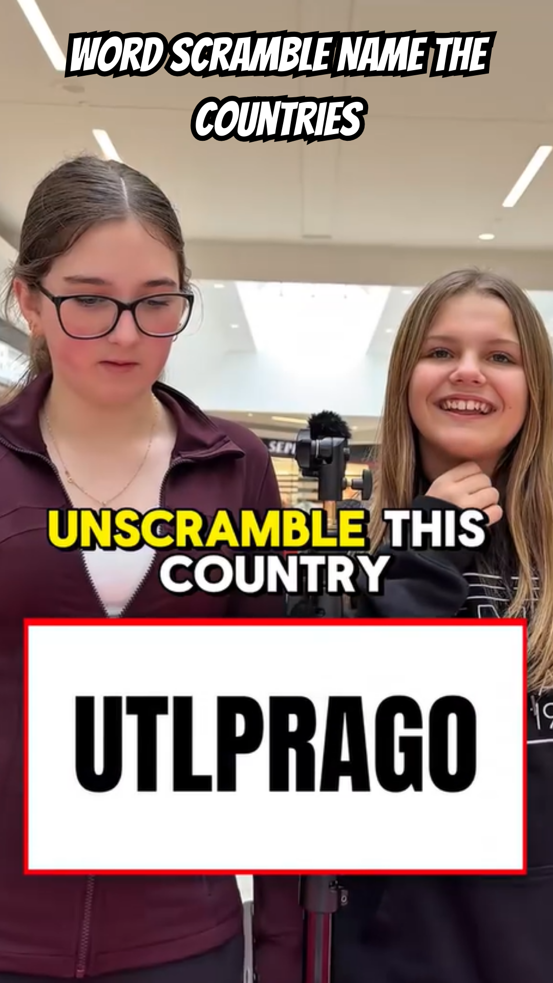 Word scramble: Can you name these countries?