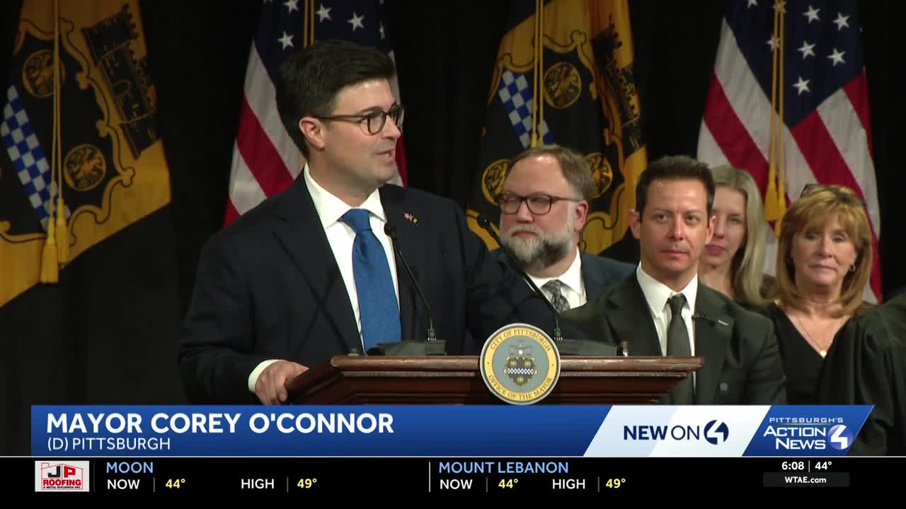 Corey O'Connor sworn in as Pittsburgh's new mayor