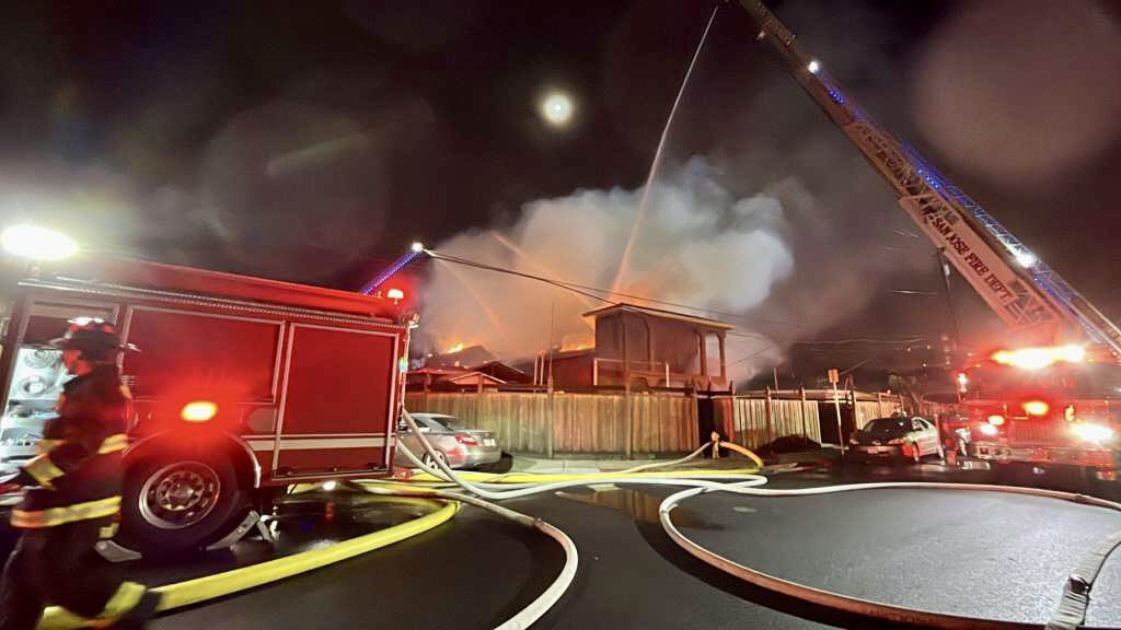 Previously fire-hit Buddhist temple burns again in San Jose