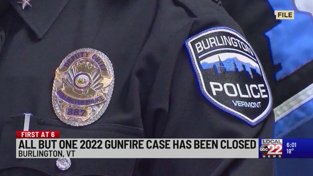 Almost all 2022 Burlington gunfire cases resolved