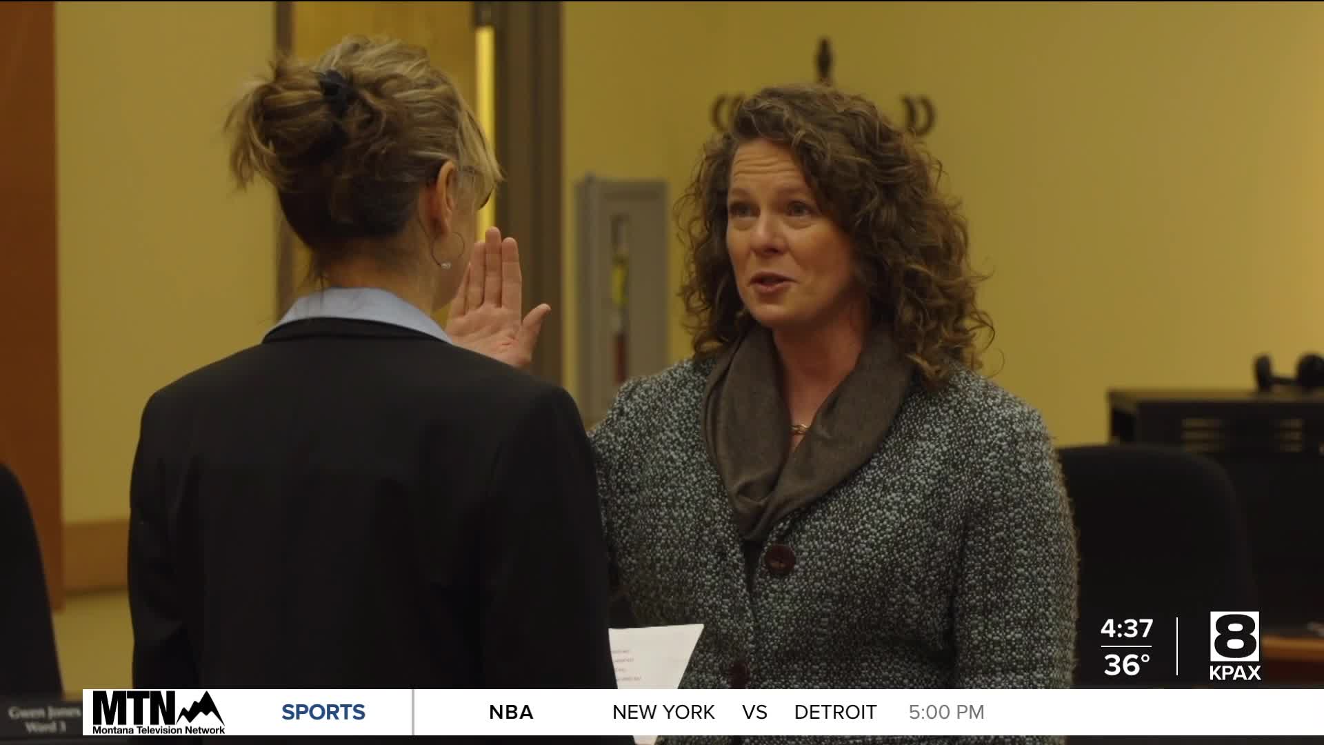 Missoula Mayor Andrea Davis, city council members, sworn into office