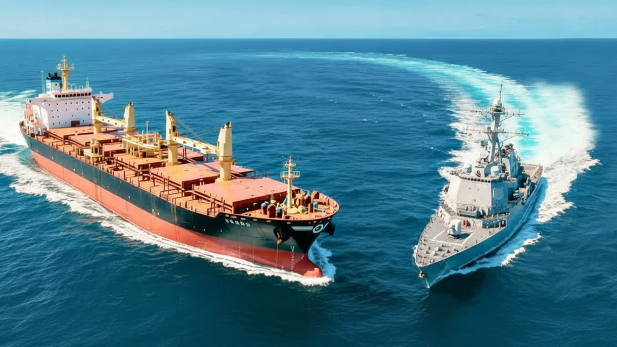 US warship stops Russian tanker on its way to Venezuela