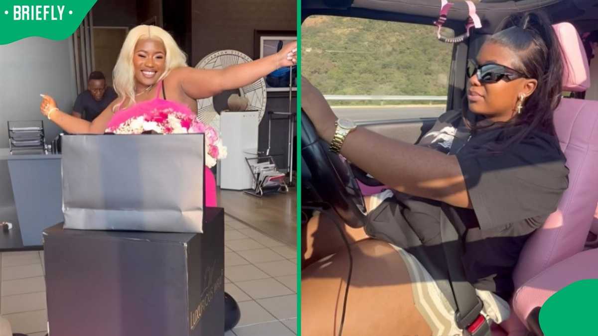 Driving my dream car: Woman's roughly R1.2m Barbie-themed vehicle turns ...