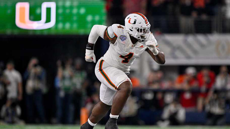 Miami DL Rueben Bain earns Pro Football Focus Pass Rusher of the Week