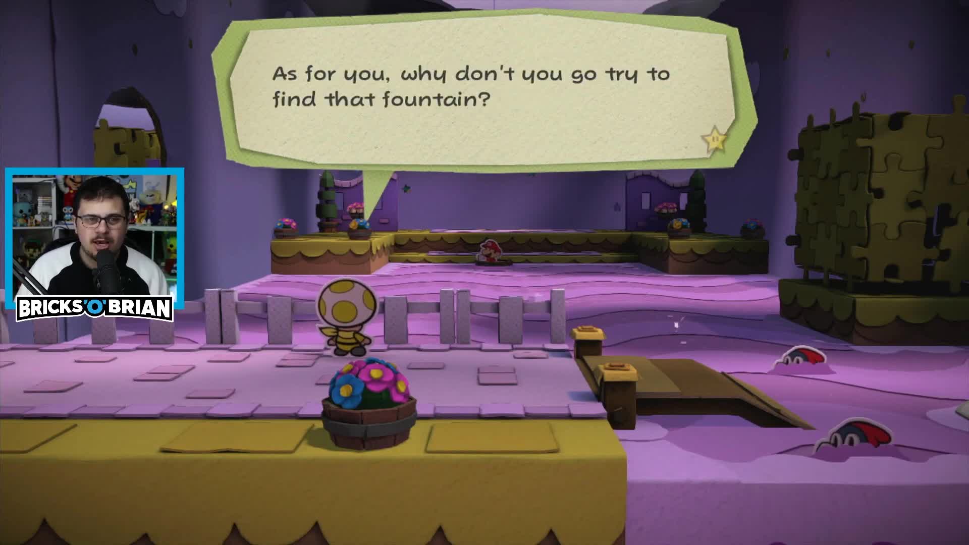 Drinks and a show! - Paper Mario Color Splash with Bricks 'O' Brian