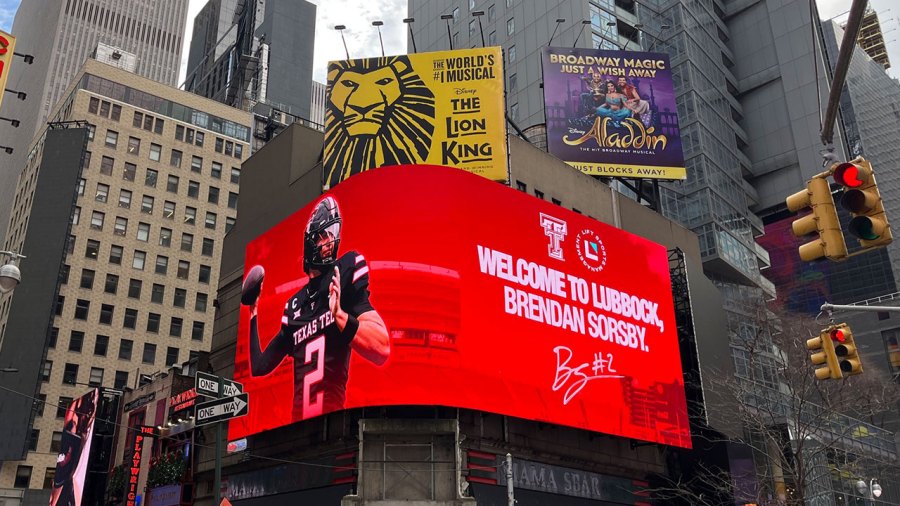 Red Raiders take center stage in Times Square, welcome new transfer QB