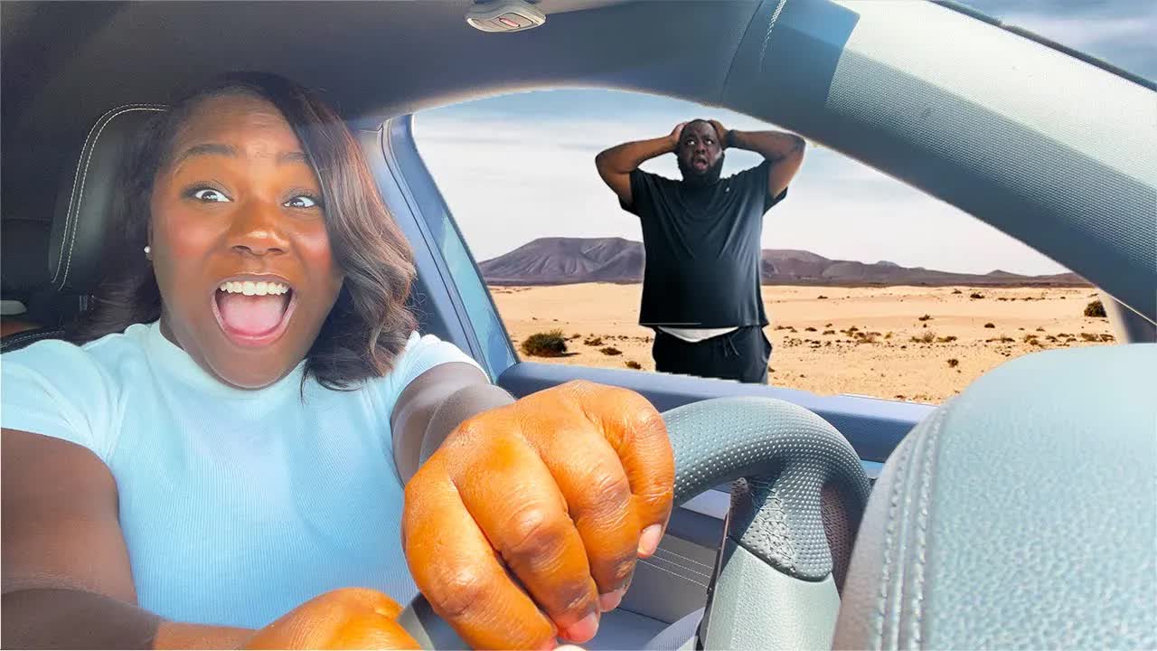 Leaving my husband stranded on the side of the road! *Prank*