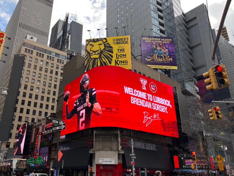 Red Raiders take center stage in Times Square, welcome new transfer QB