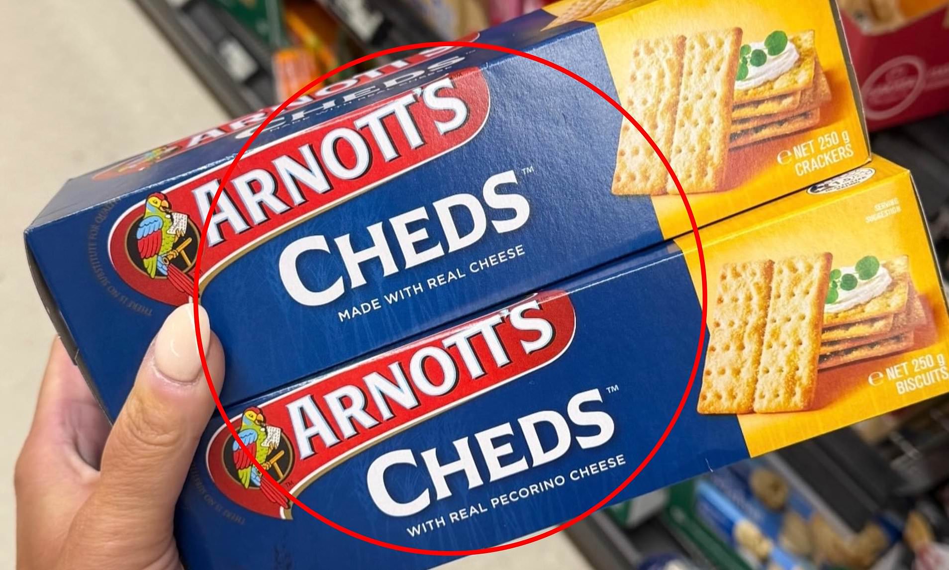 Aussies lash out at Arnott's over sneaky change to iconic Cheds crackers