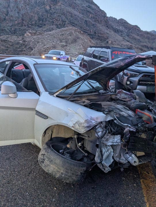 Watch: Dashcam footage shows crash that hospitalized two; involved ...