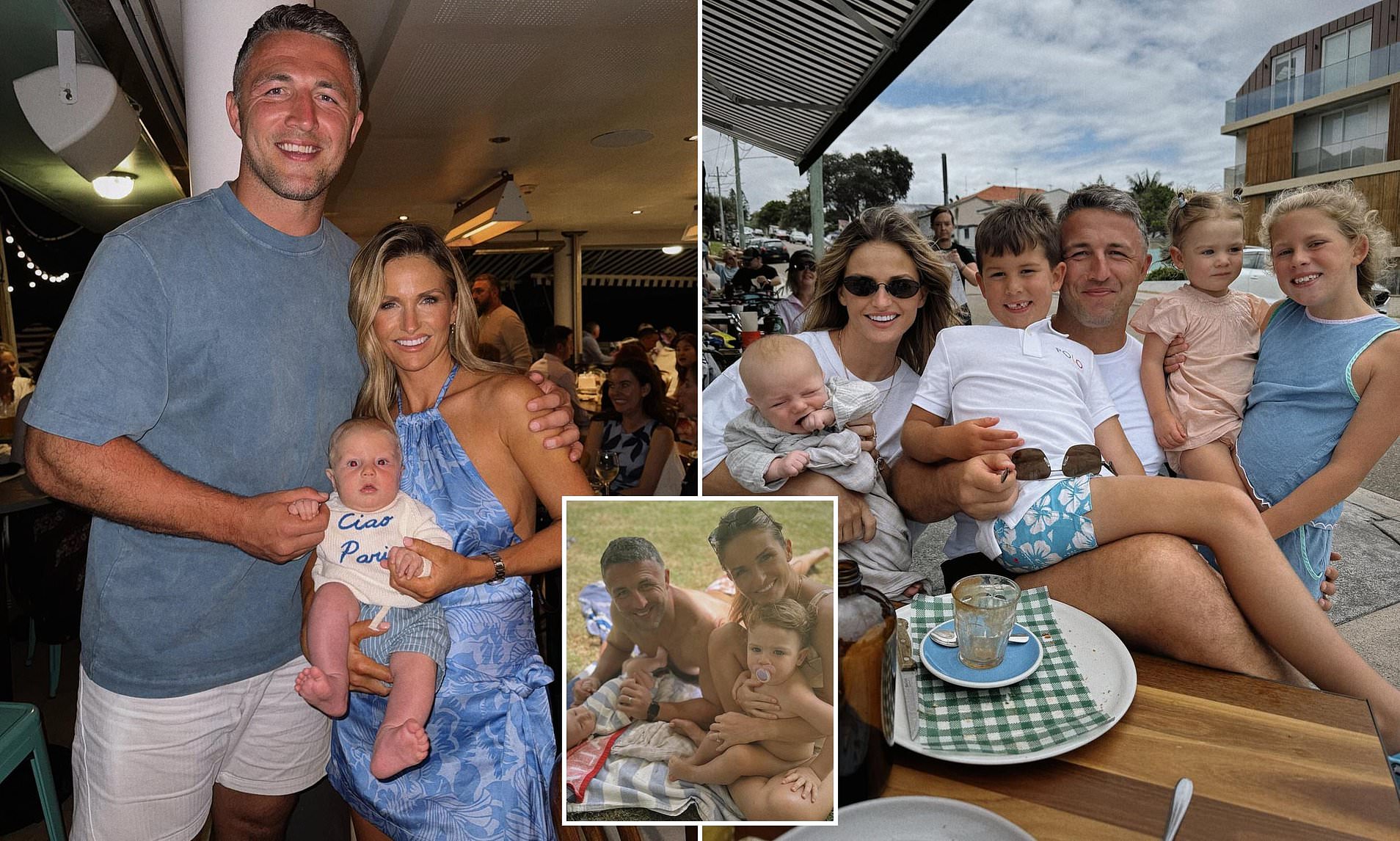 NRL star Sam Burgess has heartwarming family reunion with the children ...