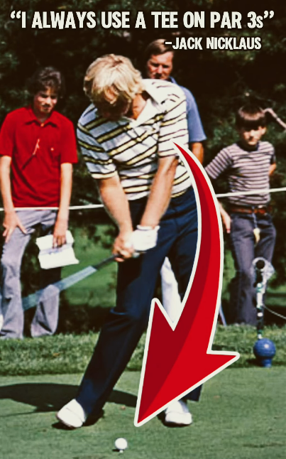 Should you use a tee on par 3s? Absolutely! | Golf tips
